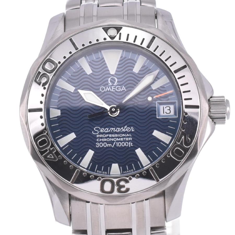 OMEGA オメガ 2554.8 シーマスター300m ジャックマイヨール 1999 自動巻き ボーイズ 美品 G#122002 ...