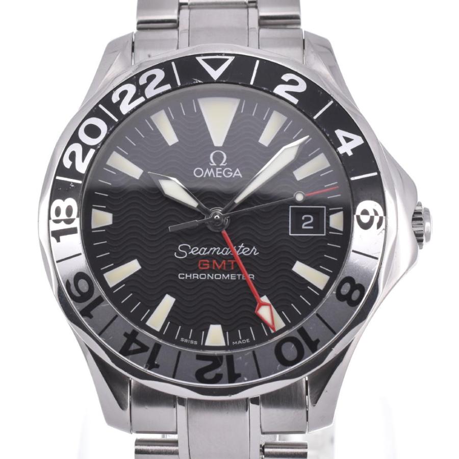 OMEGA オメガ 2234.5 シーマスター 300m 50周年記念モデル GMT 自動巻き メンズ 良品 箱・保証書付き E#122330 ...