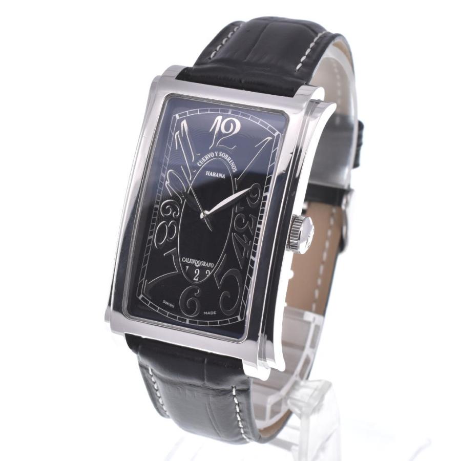 クエルボ・イ・ソブリノス CUERVO Y SOBRINOS A1012 プロミネンテ ソロテンポ 自動巻き メンズ C#122581 : ...