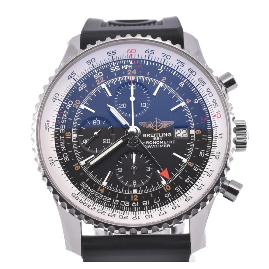 ブライトリング（BREITLING） BREITLING A24322 ナビタイマー ワールド クロノグラフ 自動巻き メンズ 良品 D# ...
