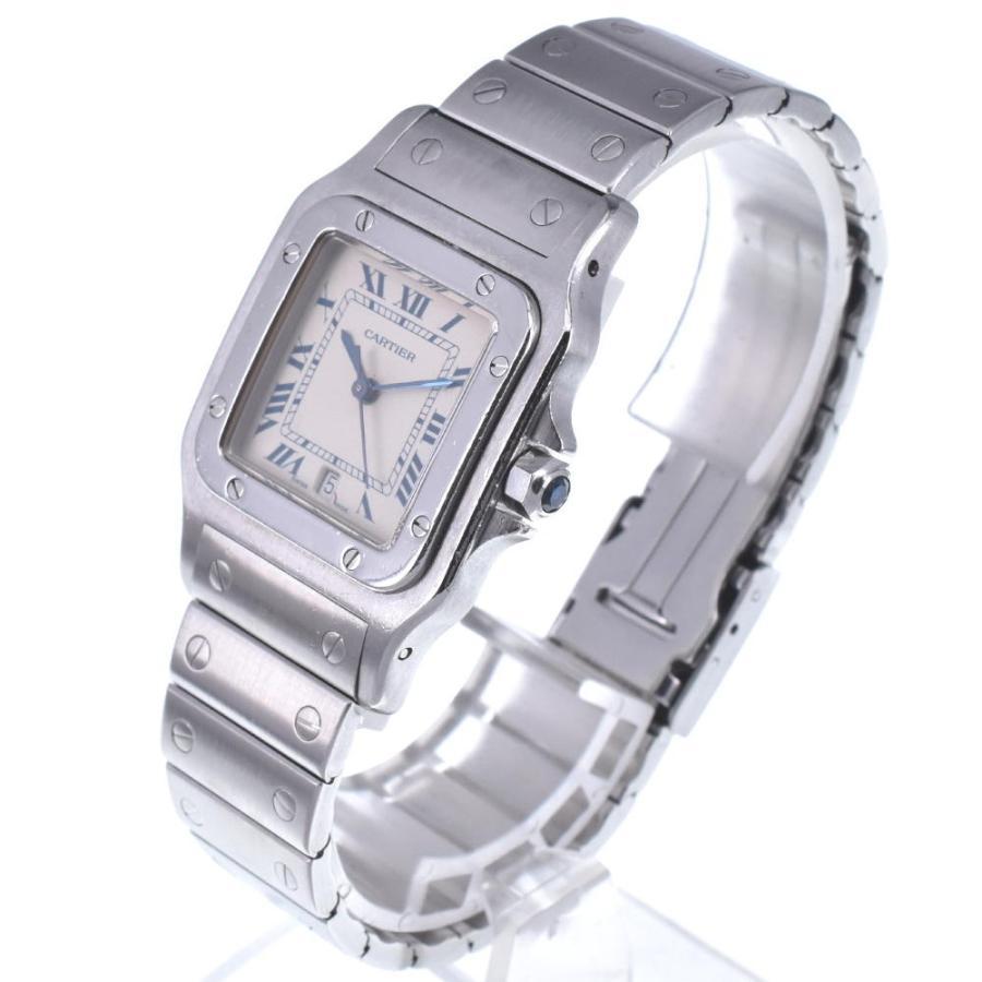 Cartier カルティエ CARTIER W20018D6 サントスガルベ LM デイト クォーツ メンズ I#123118 ...
