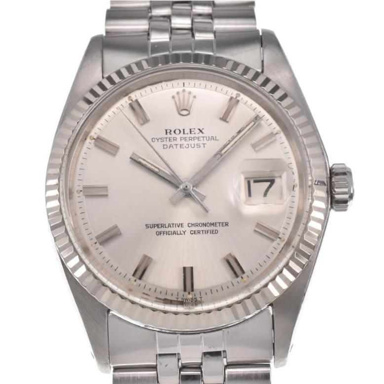 ROLEX ロレックス 1601 オイスターパーペチュアル デイトジャスト WGベゼル Cal.1560 自動巻き メンズ L#123457 ...