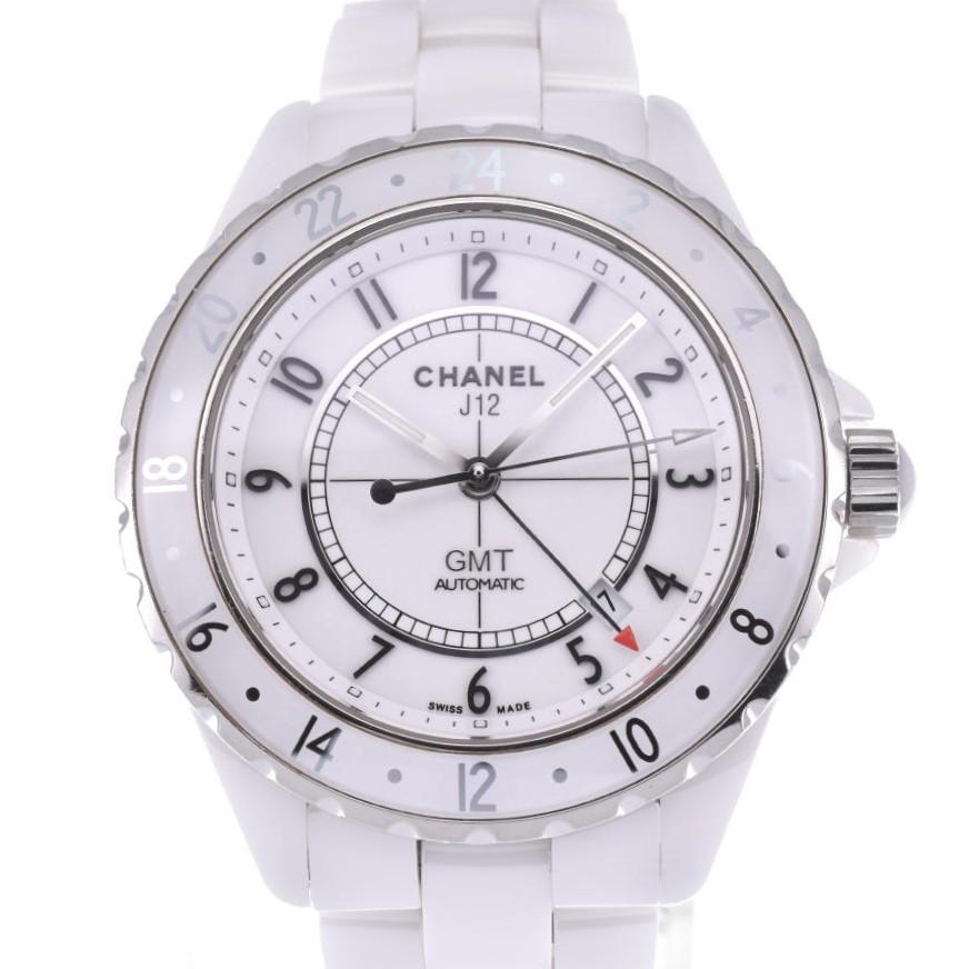 CHANEL（シャネル） CHANEL H2126 J12 GMT 限定2000本 ホワイトセラミック デイト 自動巻き メンズ 美品 O ...
