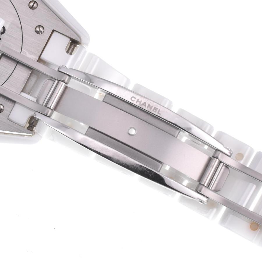 CHANEL シャネル H2126 J12 GMT 限定2000本 ホワイトセラミック デイト 自動巻き メンズ 美品 O#123505 ...