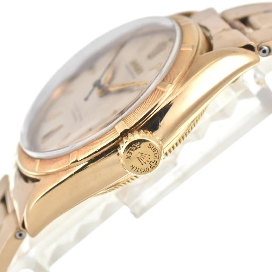 ROLEX（ロレックス） ROLEX 6085 オイスターパーペチュアル YG エンジンターンド ベゼル ヴィンテージ 1951s 自動巻き ...