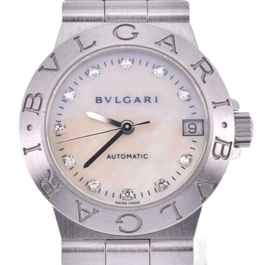 ブルガリ BVLGARI LCV29S ディアゴノスポーツ 11Pダイヤ 自動巻き レディース 良品 M#123598 :123598 ...