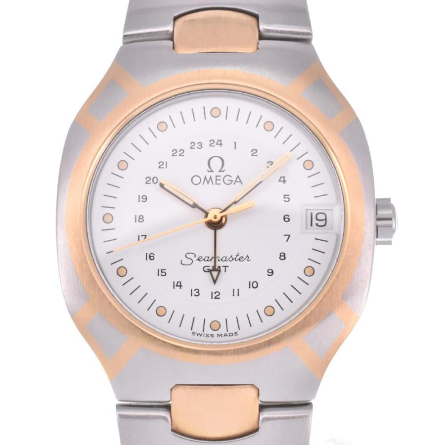 オメガ OMEGA シーマスター ポラリス GMT SS/K18 クォーツ メンズ 良品 M#123668 :123668:aonohappa - 通販 - Yahoo!ショッピング