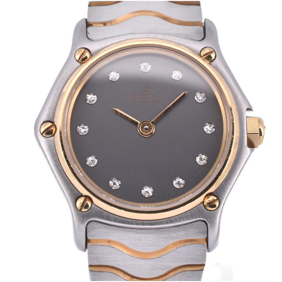 EBEL エベル 166901 クラシックウェーブ 12Pダイヤ K18YGベゼル クォーツ レディース 良品 M#123720 : aonohappa - 通販 - Yahoo!ショッピング