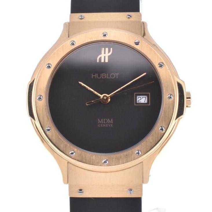 ウブロ HUBLOT 1400.100.3 MDM クラシック デイト K18YG クォーツ ユニセックス 良品 N#123978 : ...