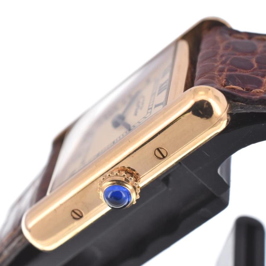 Cartier カルティエ CARTIER W1003154 マストタンク ヴェルメイユ クォーツ レディース 美品 箱付き O#123987 ...