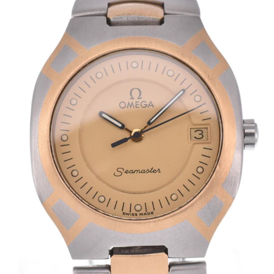 OMEGA オメガ シーマスター ポラリス SS/K18 デイト クォーツ メンズ 良品 A#124611 : aonohappa - 通販 - Yahoo!ショッピング