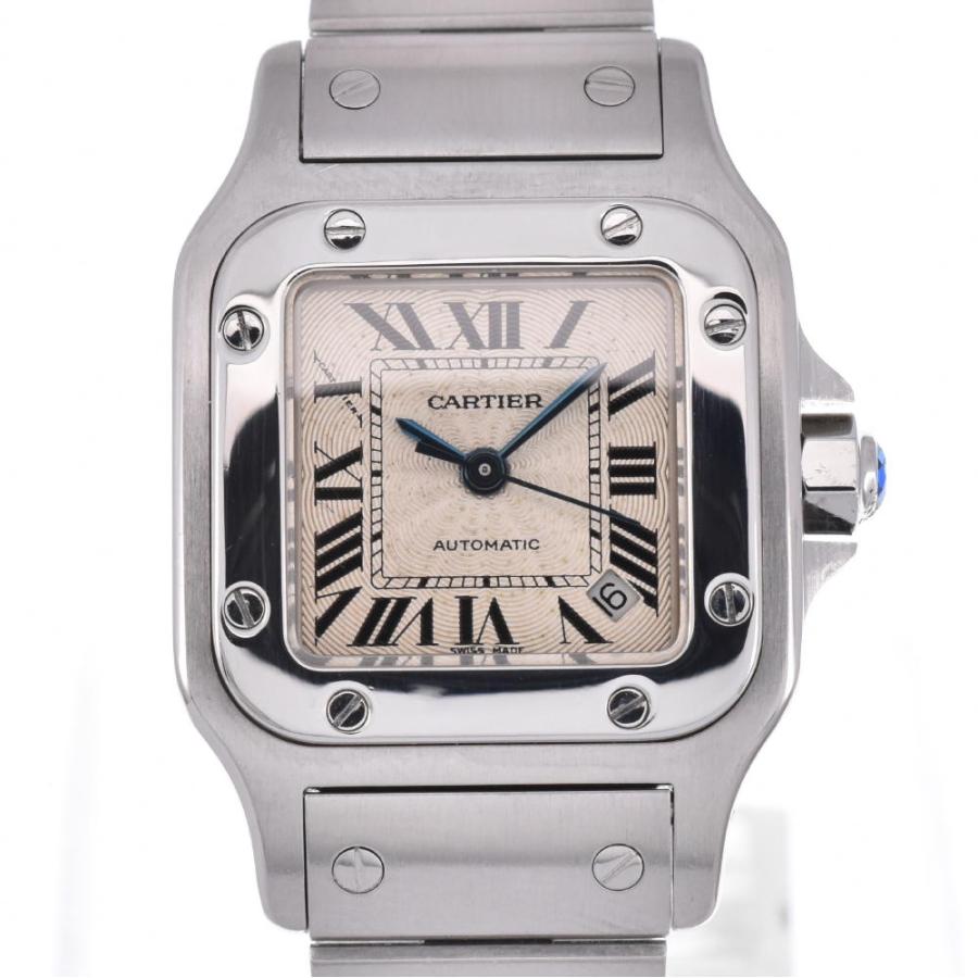 Cartier カルティエ CARTIER W20054D6 サントスガルベ SM 自動巻き レディース 内箱付き A#124641 ...