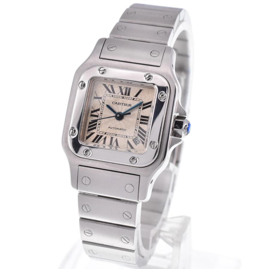 Cartier カルティエ CARTIER W20054D6 サントスガルベ SM 自動巻き レディース 内箱付き A#124641 ...