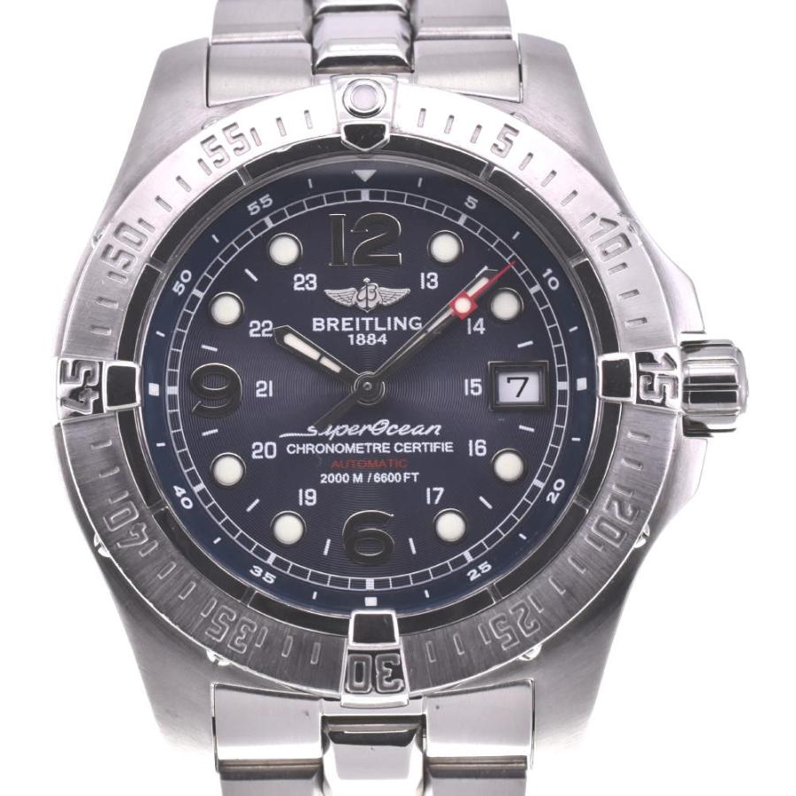 ブライトリング BREITLING A17390 スーパーオーシャン スチールフィッシュ 自動巻き メンズ 良品 箱・保証書付き C# ...