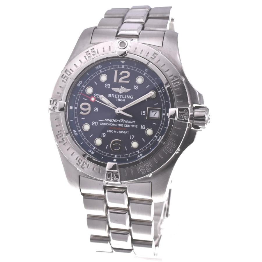 ブライトリング BREITLING A17390 スーパーオーシャン スチールフィッシュ 自動巻き メンズ 良品 箱・保証書付き C# ...