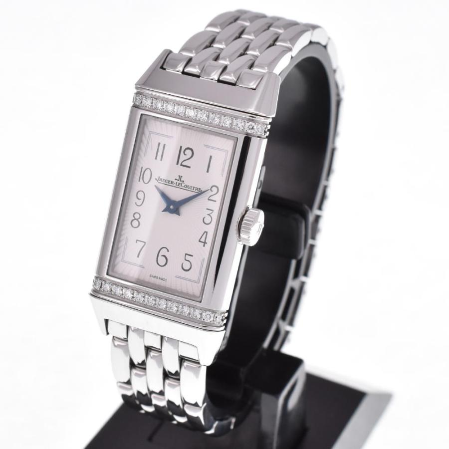 JAEGER-LECOULTRE ジャガー・ルクルト Q3288120 レベルソ ダイヤベゼル クォーツ レディース 良品 保証書付き B# ...