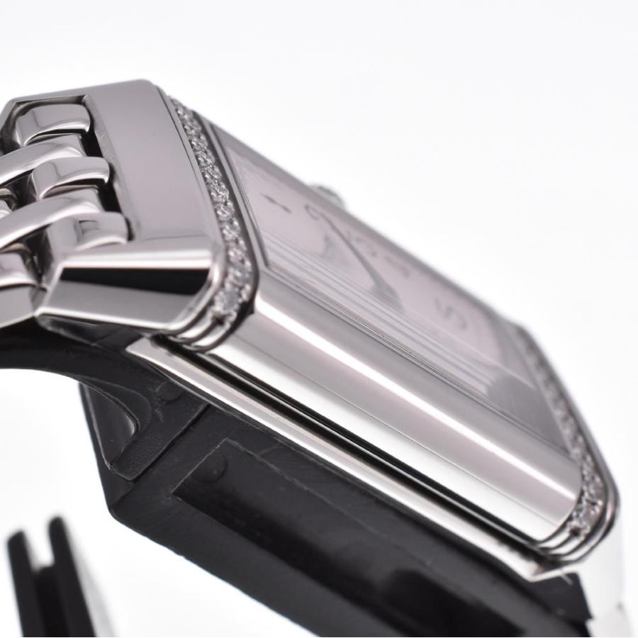 JAEGER-LECOULTRE ジャガー・ルクルト Q3288120 レベルソ ダイヤベゼル クォーツ レディース 良品 保証書付き B# ...