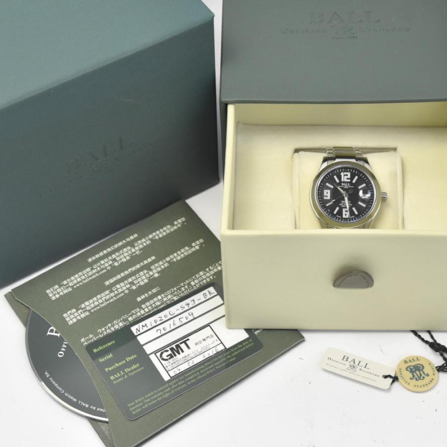 ボールウォッチ BALLWATCH NM1020C-S4J-BK エンジニアマスターII 自動巻き メンズ 美品 箱・保証書付き H ...