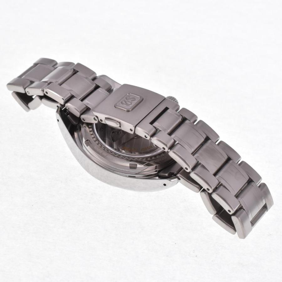 セイコー SEIKO 9R65-0AE0 グランドセイコー チタン パワーリザーブ スプリングドライブ メンズ 美品 箱付き G#125515 ...