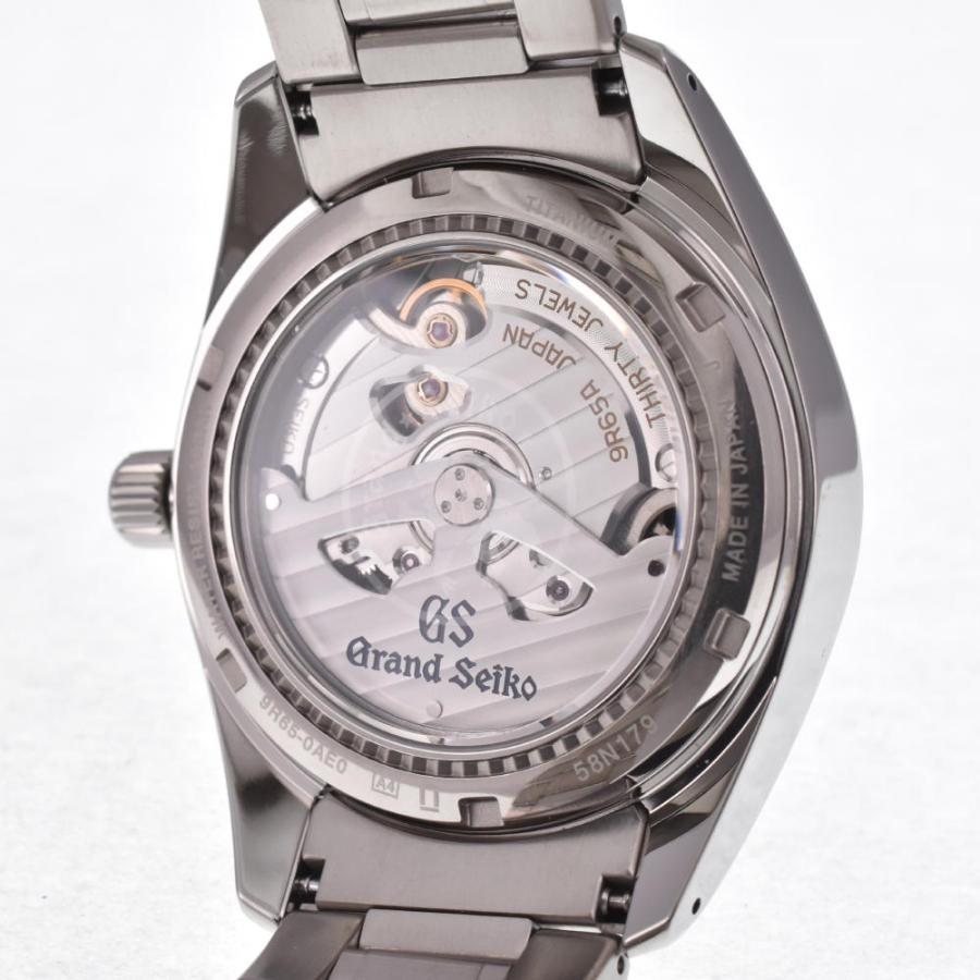 セイコー SEIKO 9R65-0AE0 グランドセイコー チタン パワーリザーブ スプリングドライブ メンズ 美品 箱付き G#125515 ...