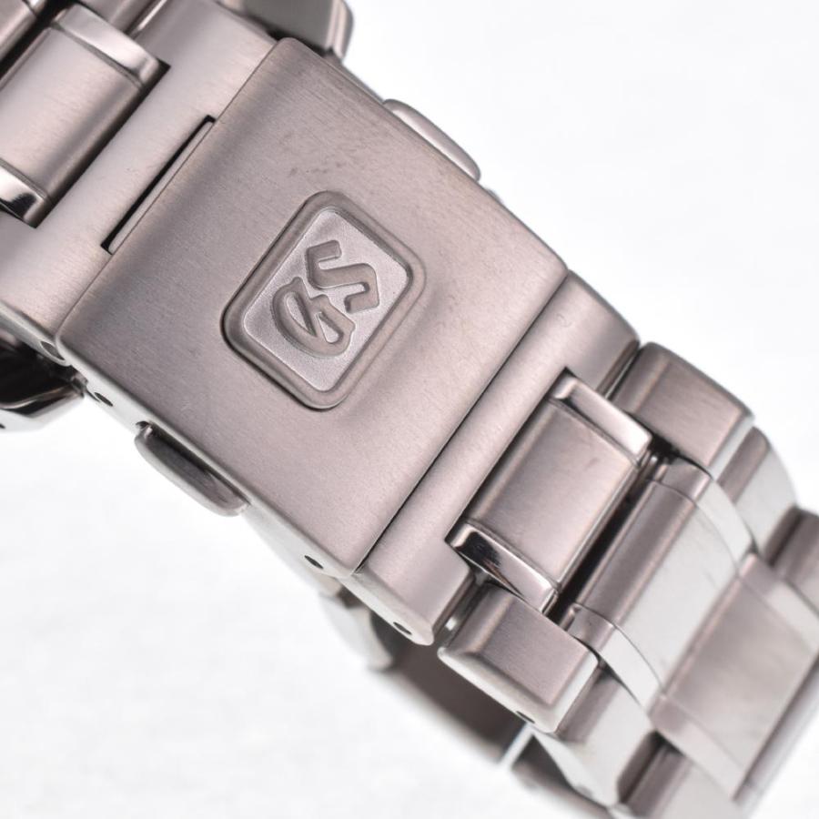 セイコー SEIKO 9R65-0AE0 グランドセイコー チタン パワーリザーブ スプリングドライブ メンズ 美品 箱付き G#125515 ...