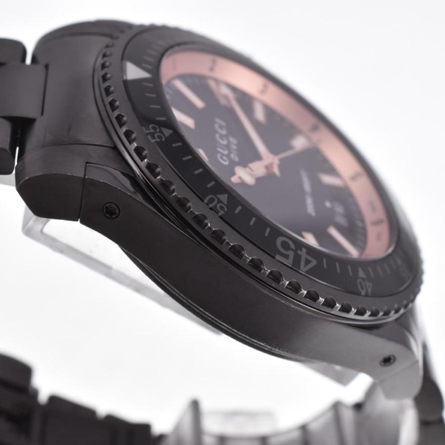 GUCCI グッチ 136.2/YA136213 ダイブ クォーツ メンズ 良品 保証書付き H#125702 : aonohappa ...