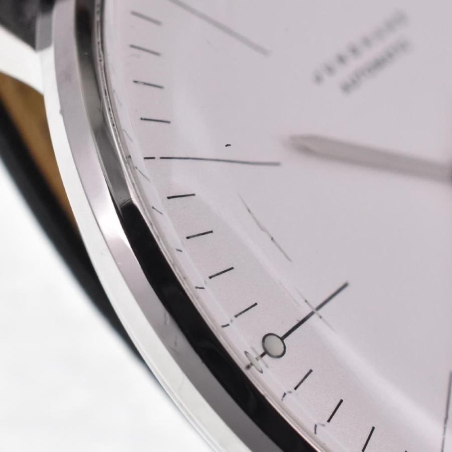 Junghans（ユンハンス） JUNGHANS 27.4002 マックスビル デイト SS/レザー 自動巻き メンズ 良品 J#125710 ...