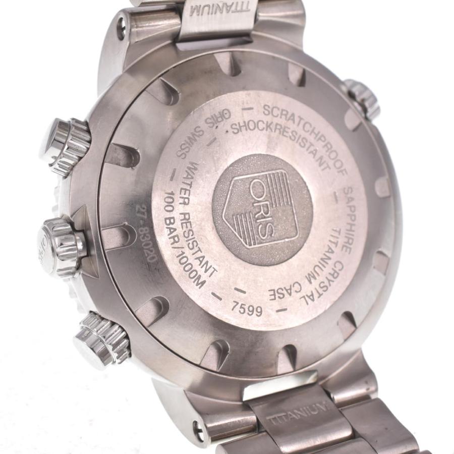 ORIS オリス 01 674 7599 7154-07 TT1 ダイバーズ クロノグラフ 自動巻き メンズ L#126182 ...