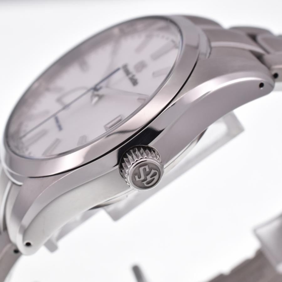 SEIKO セイコー 9R65-0AE0 グランドセイコー マスターショップ限定 ブライトチタン スプリングドライブ メンズ 美品 箱付き M ...