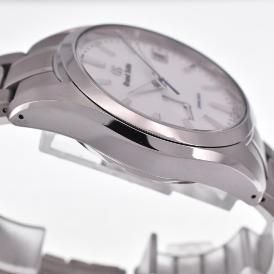 SEIKO セイコー 9R65-0AE0 グランドセイコー マスターショップ限定 ブライトチタン スプリングドライブ メンズ 美品 箱付き M ...