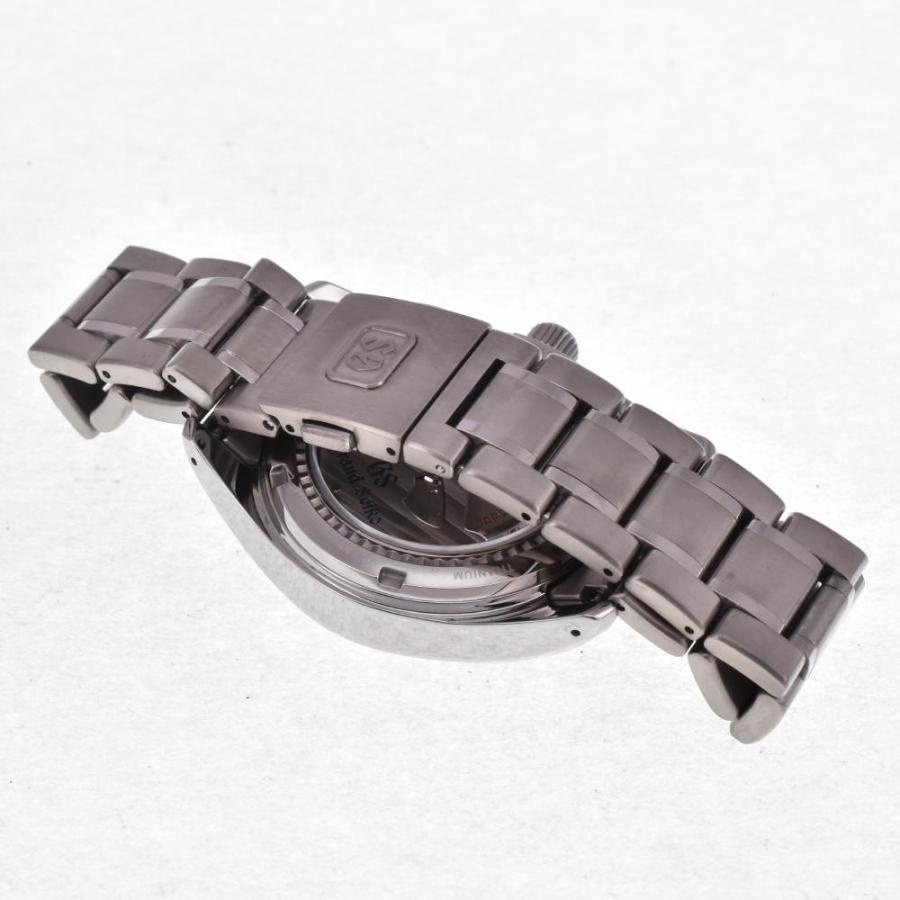 SEIKO セイコー 9R65-0AE0 グランドセイコー マスターショップ限定 ブライトチタン スプリングドライブ メンズ 美品 箱付き M ...