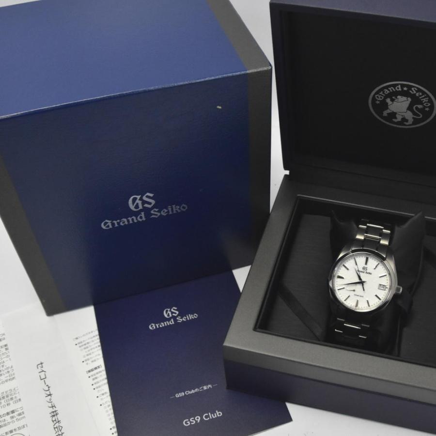 SEIKO セイコー 9R65-0AE0 グランドセイコー マスターショップ限定 ブライトチタン スプリングドライブ メンズ 美品 箱付き M ...