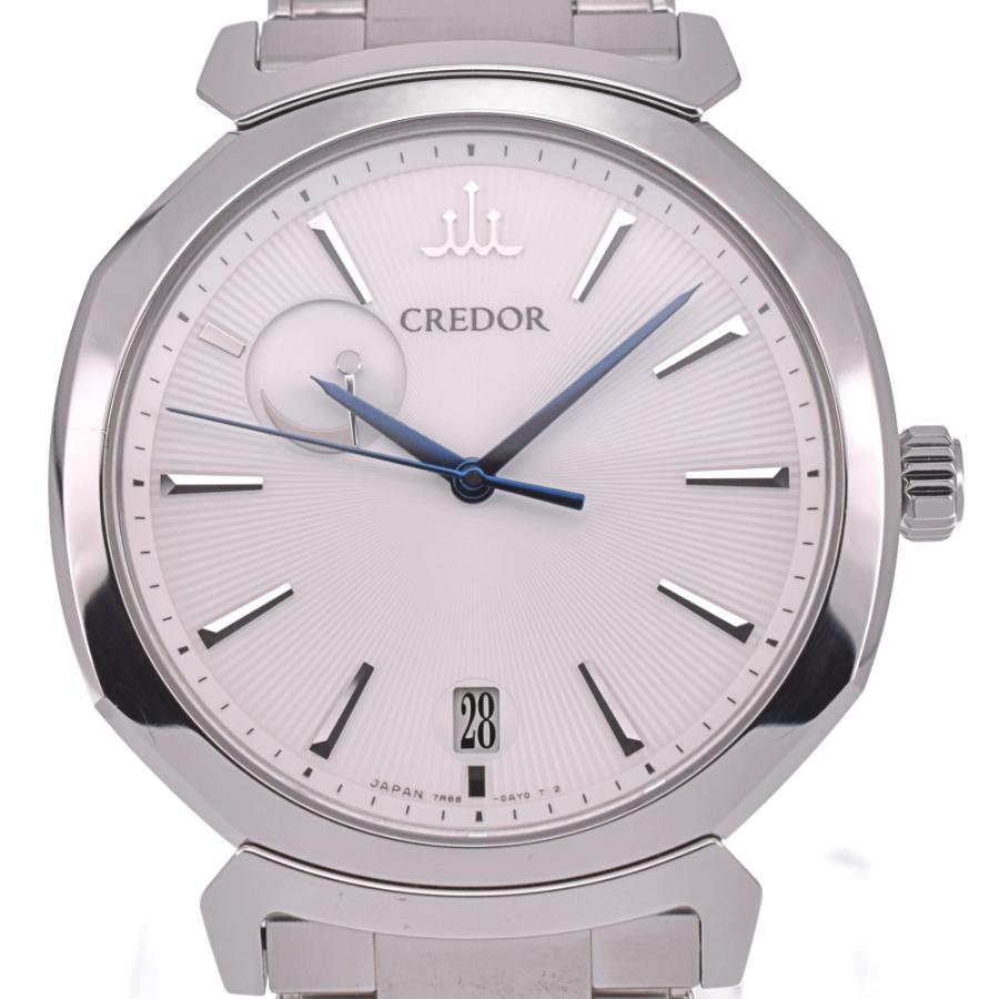 SEIKO セイコー GCLH979 クレドール リネアルクス デイト パワーリザーブ スプリングドライブ メンズ 美品 N#126245 ...