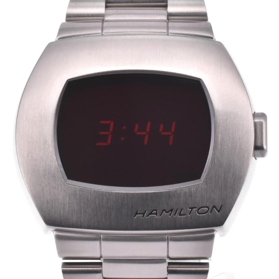 ハミルトン HAMILTON H524140 PSR パルサー 50周年記念 クォーツ メンズ 美品 箱・保証書付き K#126295 : ...