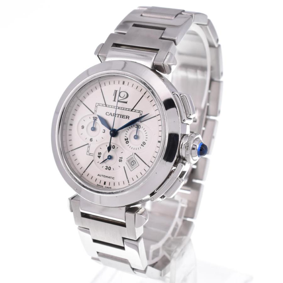 カルティエ CARTIER W31085M7 パシャ クロノグラフ 自動巻き メンズ 良品 箱・保証書付き K#126504 : 126504 ...