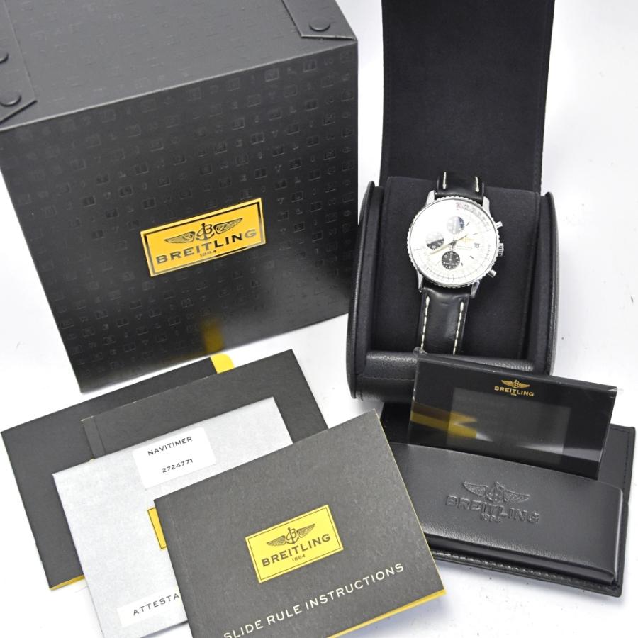 ブライトリング BREITLING A13324 ナビタイマー クロノグラフ 自動巻き メンズ 良品 箱・保証書付き N#126662 ...