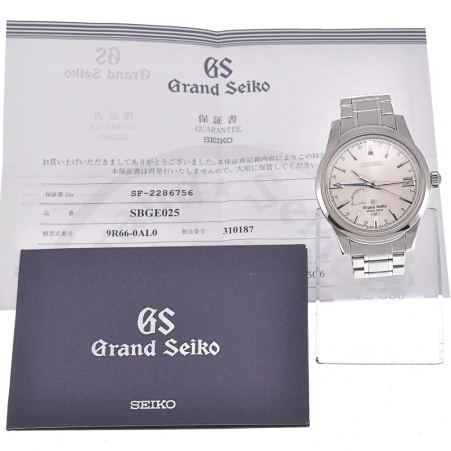 セイコー SEIKO SBGE025/9R66-0AL0 グランドセイコー GMT スプリングドライブ メンズ 美品 保証書付き P#126797 : 126797 : aonohappa ...
