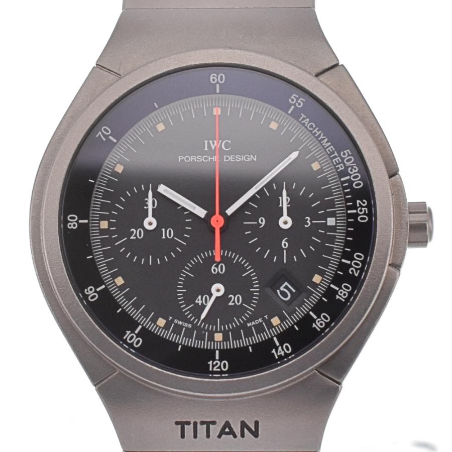 PORSCHE DESIGN ポルシェデザイン Porsche Design 3732 by IWC チタン クロノグラフ デイト クォーツ メンズ 美品 箱付き O#126801 ...