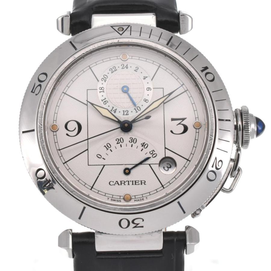 カルティエ CARTIER 2388 パシャ GMT パワーリザーブ 自動巻き メンズ 良品 Q#126899 : 126899 : aonohappa - 通販 - Yahoo!ショッピング