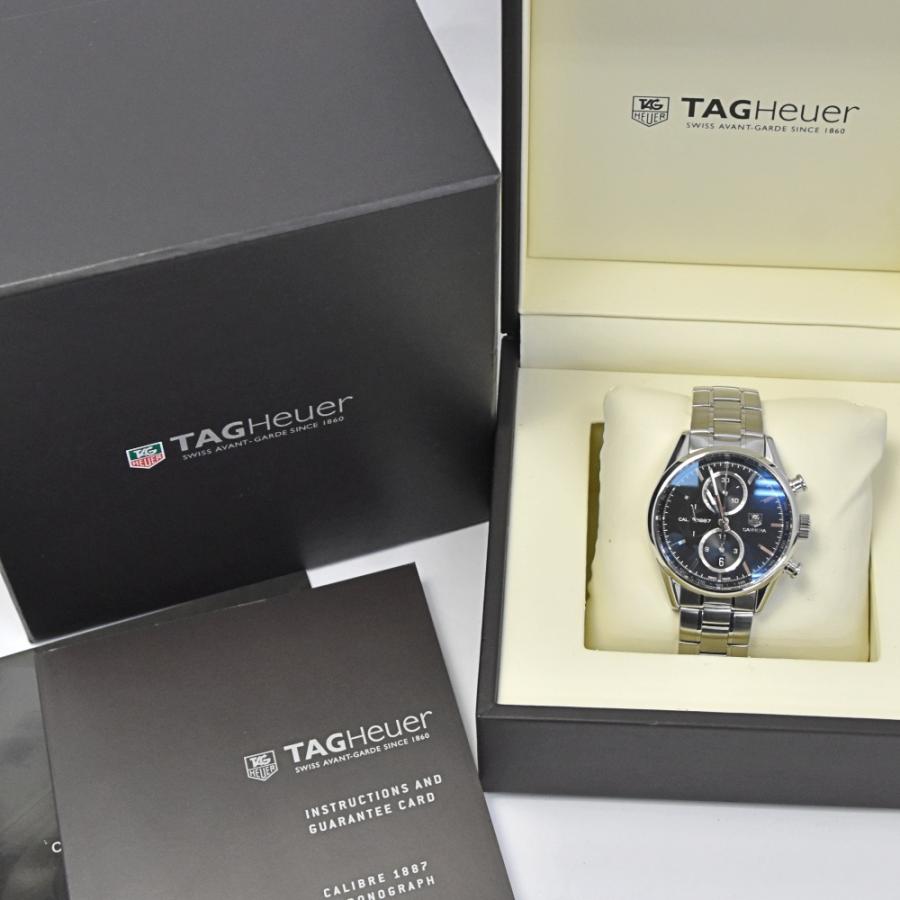 タグホイヤー TAG HEUER CAR2110-4 カレラ キャリバー1887 クロノグラフ 自動巻き メンズ 良品 Q#127000 : ...