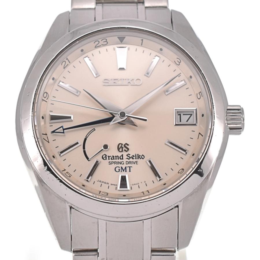 SEIKO セイコー SBGE005 グランドセイコー GMT パワーリザーブ スプリングドライブ メンズ 箱・保証書付き C#127368 ...