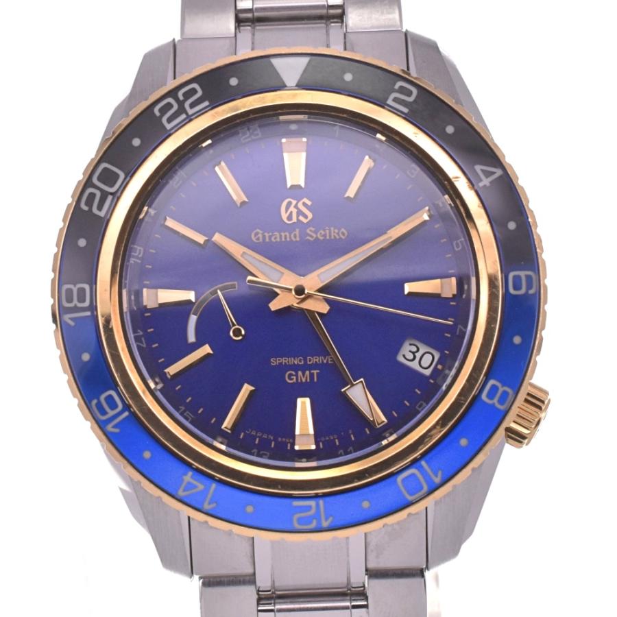 SEIKO セイコー SBGE248 グランドセイコー GMT スポーツコレクション K18YG ベゼル スプリングドライブ メンズ 箱付き ...