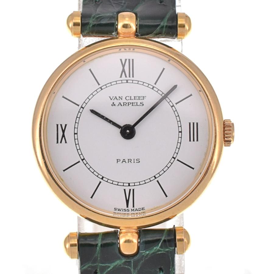 Van Cleef ＆ Arpels ヴァンクリーフ＆アーペル & Ref.18601 ラ・コレクション K18YG/レザー クォーツ レディース D#128048 : aonohappa ...