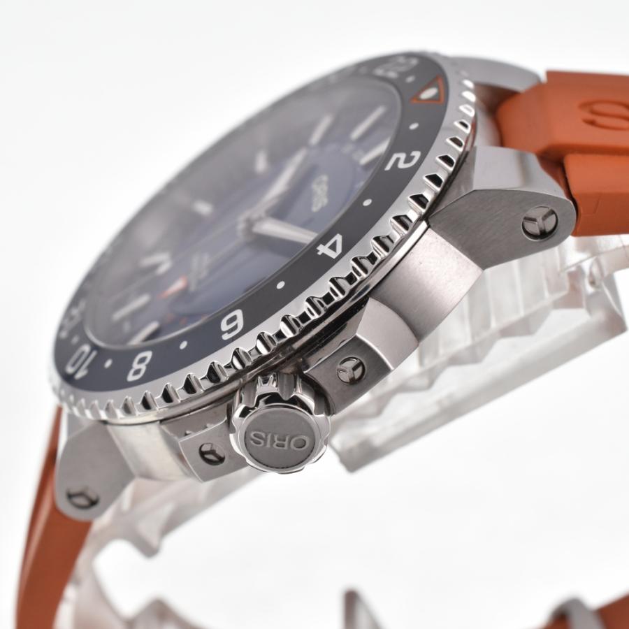 ORIS（オリス） ORIS 01.798.7754.4185 アクイス カリスフォート リーフ GMT 世界限定2000本 自動巻き メンズ 美品 箱・保証書付き G#128159 ...