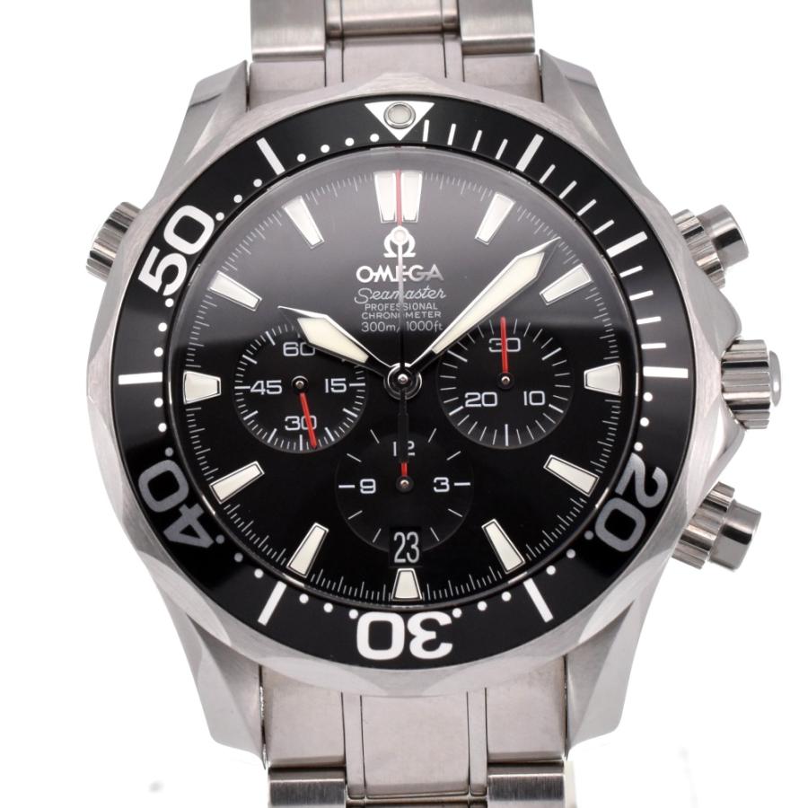 オメガ OMEGA 2594.52 シーマスター 300M クロノグラフ 自動巻き メンズ 美品 箱・保証書付き G#128444 : ...