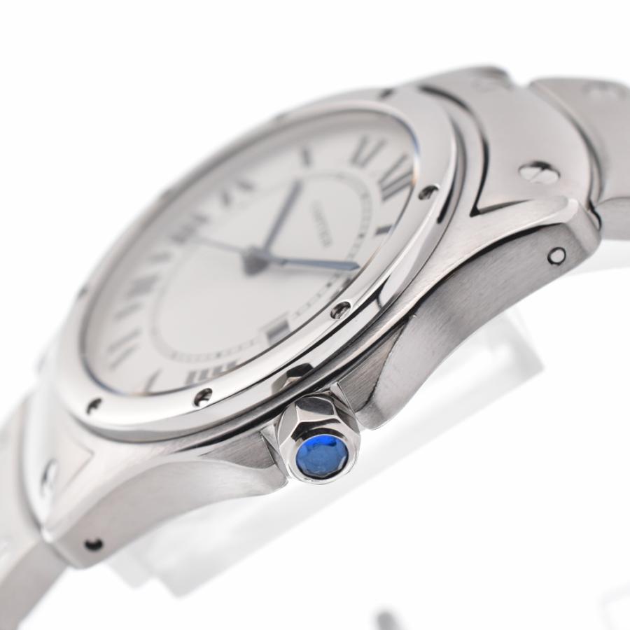 カルティエ CARTIER W20027K1 サントスクーガー MM デイト クォーツ ユニセックス 美品 P#128680 :128680 ...