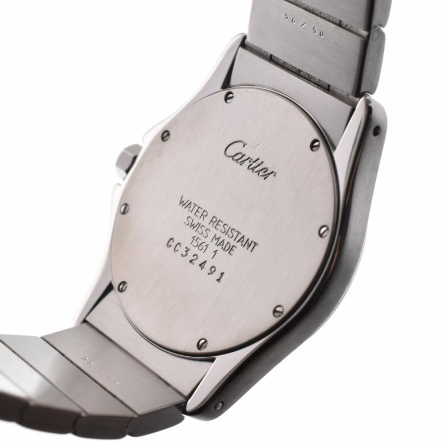 カルティエ CARTIER W20027K1 サントスクーガー MM デイト クォーツ ユニセックス 美品 P#128680 :128680 ...