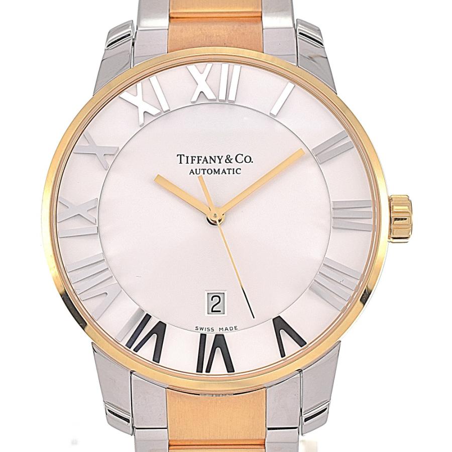 TIFFANY&Co. ティファニー Z1800.68.15A21A00A アトラスドーム SS/K18YG 自動巻き メンズ 美品 箱・保証 ...