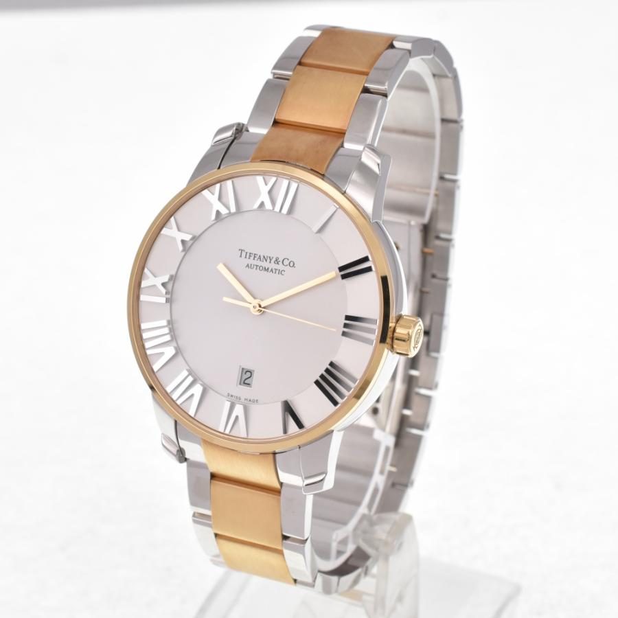 TIFFANY&Co. ティファニー Z1800.68.15A21A00A アトラスドーム SS/K18YG 自動巻き メンズ 美品 箱・保証 ...
