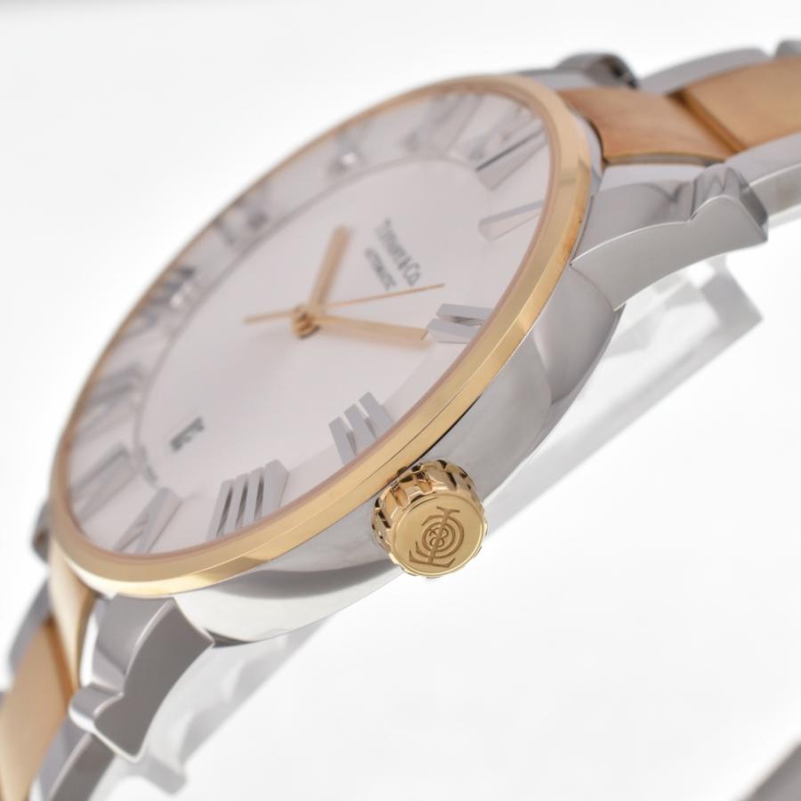 TIFFANY&Co. ティファニー Z1800.68.15A21A00A アトラスドーム SS/K18YG 自動巻き メンズ 美品 箱・保証 ...